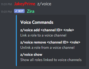 Voice | Zira Documentation